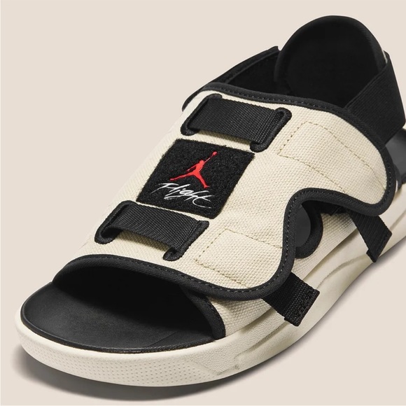 Jordan | Shoes | Jordan Ls Mens Slide Sandals Blackuniversity Redwhite ...